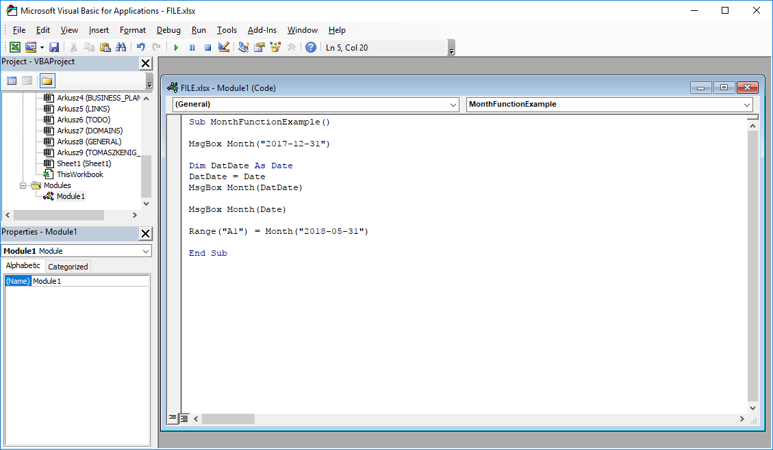 Month VBA Function How To Calculate Month From Date OfficeInside Org